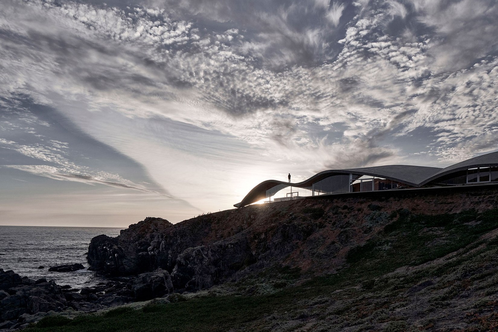 Concrete Waves - House at Los Vilos, Chile, by Ryue Nishizawa
