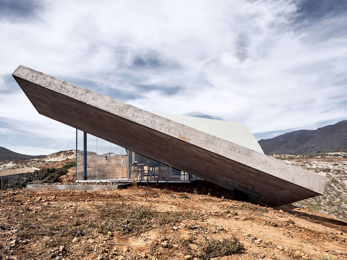Concrete Waves - House at Los Vilos, Chile, by Ryue Nishizawa